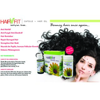 Buy Natural Hair Oil Capsules - Hair Fit Online @ ₹584 from ShopClues
