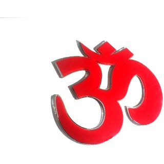 Buy 3D Red OM CAR BIKE LAPTOP WALL STICKER CAR DECAL Online @ ₹120 from ...