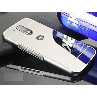 Buy Motorola Moto G4 Plus Case Cover, Luxury Metal Bumper + Acrylic ...