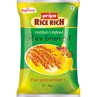 Buy Priya Rice Rich Oil Pouch, 1 L Online @ ₹95 from ShopClues