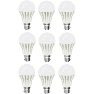 Buy 15 Watt Super LED Bulb Pack of 9 Online @ ₹909 from ShopClues