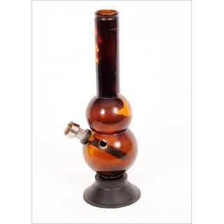 Buy True Handicraft Acrylic Orange Mushroom/Leaf Printed Bong / Water ...