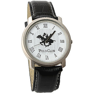 Polo Club White Colour Round Men's Watch With Box