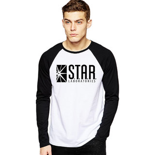 Buy Star Labs The Flash Tv series Full sleeve T-shirt Black-White ...