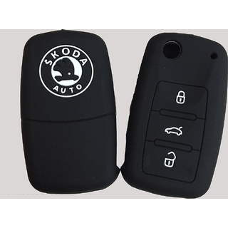 Buy car remote key cover Skoda Octavia Laura Superb Yeti Fabia Rapid For 3 Button Flip Key 2 Online 119 from ShopClues
