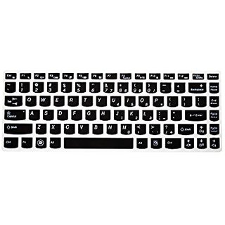 Buy PcProfessional Black Ultra Thin Silicone Gel Keyboard Cover for ...