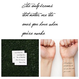 Buy Temporary Tattoo Quote (Set of 2) Online @ ₹997 from ShopClues