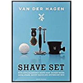 Buy Van Der Hagen Luxe Shave Set with Stainless Razor, Stand, Deluxe ...