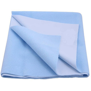 Buy Lithara Ninnu Water Proof Large Size 140X100Cm Sky Blue Baby Sheet ...