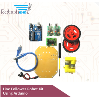Buy Line Follower Robotics Kit using Arduino Online @ ₹1695 from ShopClues
