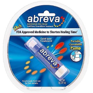 Buy Abreva Cold Sore/Fever Blister Treatment, Pump 0.07 oz (2 g) Online ...
