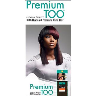 Buy Sensationnel Premium Too 100% Human Hair Yaki Natural 14L" -#1(Jet ...