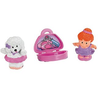 Buy Little People Figures Girl White Poodle & Suitcase Online @ ₹2793 ...