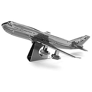 Buy Fascinations Metal Earth Boeing 747 Airplane 3D Metal Model Kit ...