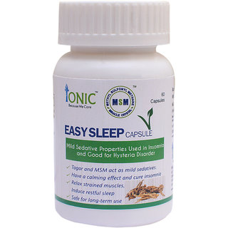 Buy Ionic MSM Easy Sleep Capsules (60 Capsules) Online @ ₹450 from ...