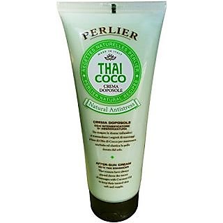 Perlier: "Thai Coco" After-Sun Cream with Tan Enhancer 6.7 Fluid Ounces (200mL) Tube [ Italian ...