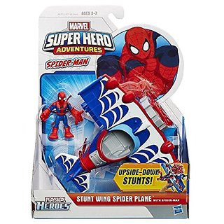 Buy Playskool Heroes Marvel Super Hero Adventures Stunt Wing Spider ...