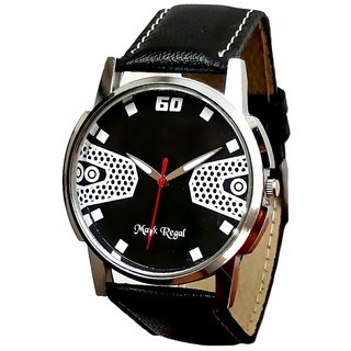 Buy Mark Regal Black and whit Analog Wrist Watch For Men Online @ ₹249 ...