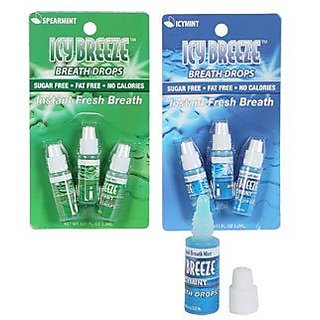 Icy Breeze Breath Drops Instant Fresh Breath, 3.2 ml x 3pack