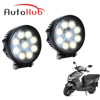 Buy Auto Hub Bike 9 LED Fog Light Lamp For Honda Dio - Pack of Two ...