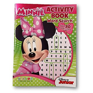 Buy Minnie Mouse Activity Book Word Search with Over 30 Stickers Online ...