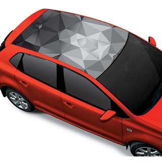 Buy Autographix Polygon Face Car Roof Wrap Large (48 X 96 Inches ...