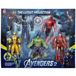 Buy Fantasy India Multicolor 5 Avenger Action Figure Online @ ₹849 from ...
