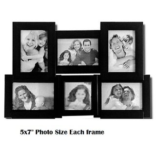 Buy 6 Collage Photo Frame - 5x7 Online @ ₹1199 from ShopClues