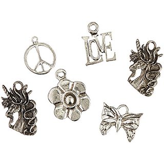 Buy Metal Charm Mix 5/Pkg-The 60's Online @ ₹1443 from ShopClues