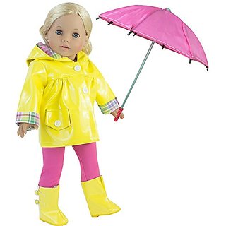 Buy 18 Inch Doll Raincoat 4Pc. Set Fits 18 Inch American Girl Doll ...