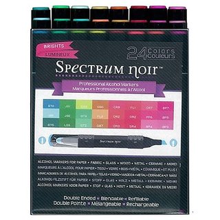 Buy Spectrum Noir Alcohol Markers - Brights - 24 Pack Online @ ₹5588 ...