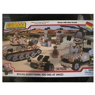 Buy Best Lock 500 Pieces Us Army Strong Construction Set Official ...