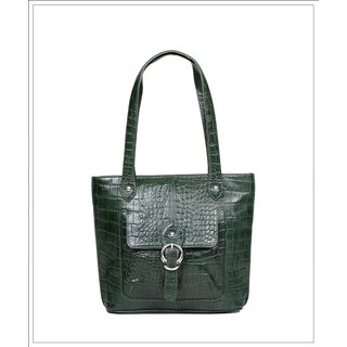 Kara Novak Croco Green Hand Bag