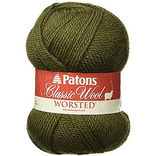 Buy Patons Classic Wool Yarn, Deep Olive Online @ ₹1778 from ShopClues
