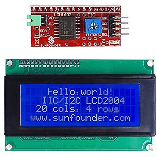 Buy SunFounder IIC I2C TWI Serial 2004 20x4 LCD Module Shield for Arduino Uno Mega2560 Online ...