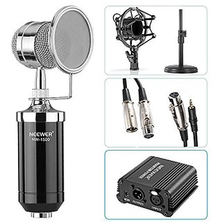 Buy Neewer NW-1500 Microphone Kit: (1)Microphone with Iron Desk Stand ...