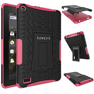 Buy Fire 7 2015 Case- Aoways Armor Hybrid Design with Stand Feature ...