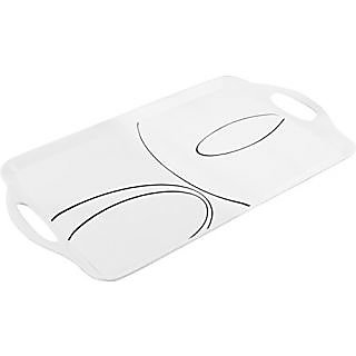 Buy Corelle Coordinates Melamine Rectangular Tray, Simple Lines Online ...