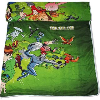 Buy ASOKAM Ben 10 Cartoon Character Kids Single Bed Reversible AC Dohar ...