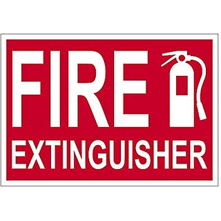 Buy Imprint 360 AS-10004V Vinyl ADHESIVE Workplace Fire Extinguisher ...