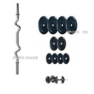Home Gym 48 KG WEIGHT, 2 X 3 FEET + 3 DUMBLE ROD