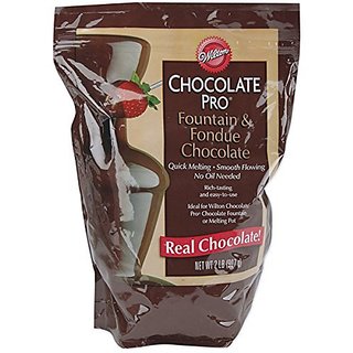 Buy Wilton 2 Pack Chocolate Pro Fountain and Fondue Pans, 2 lb, Brown ...