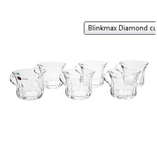 Online BlinkMax Glassware-Blinkmax Diamond Curve Tea Cups - Set of 6 ...
