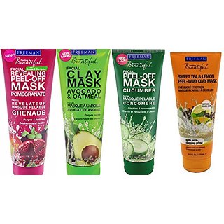 Buy Freeman Facial Mask Bundle, 6 fl oz (Pack of 4) includes 1-Tube ...