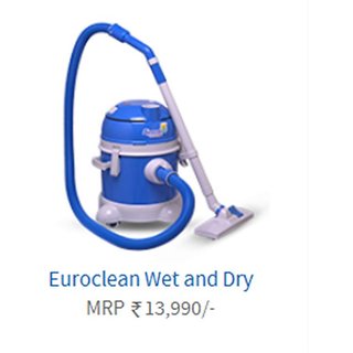 Buy Euroclean Wet Dry Home Vacuum Cleaner Online @ ₹12591 from ShopClues