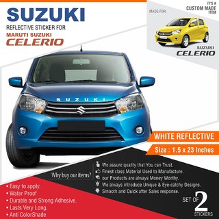 Buy Suzuki Sticker set for Suzuki Celerio - White Online @ ₹299 from ...