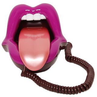 Aashrit Purple Tongue Style Landline Phone