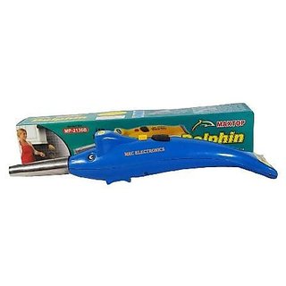Dolphin 2 in 1 Electronic Gas Lighter with LED Torch