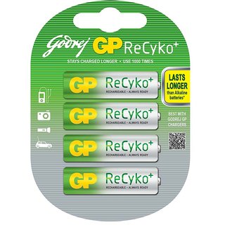 Buy Godrej GP AA Recyko Plus 2100 mAh Rechargeable Battery - 069T2R21 ...
