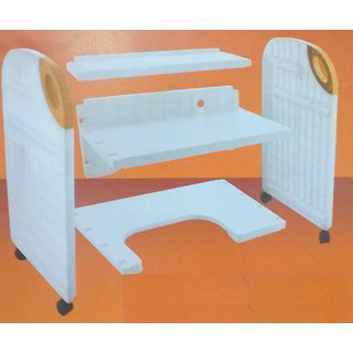 Shop Plastic Computer Table PLS COMP TAB 001 (Knockdown) Online - Shopclues
